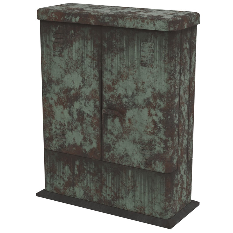 Electrical enclosure 1 rusty 3D model - TurboSquid 1179417