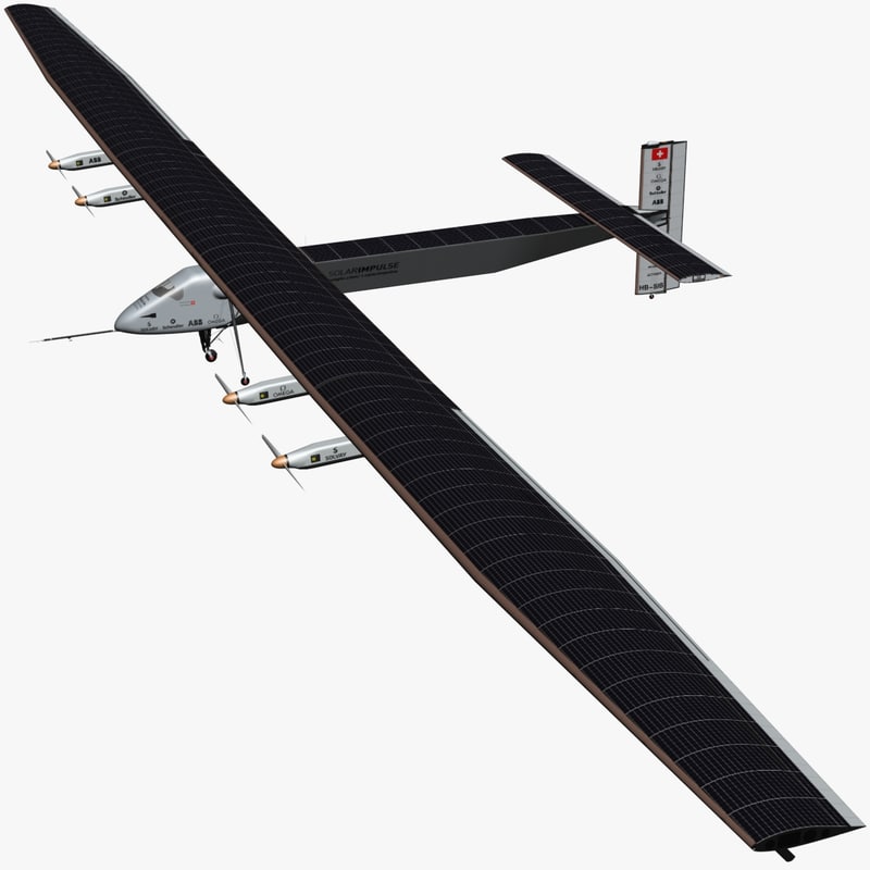Solar impulse 2 3D model - TurboSquid 1179434