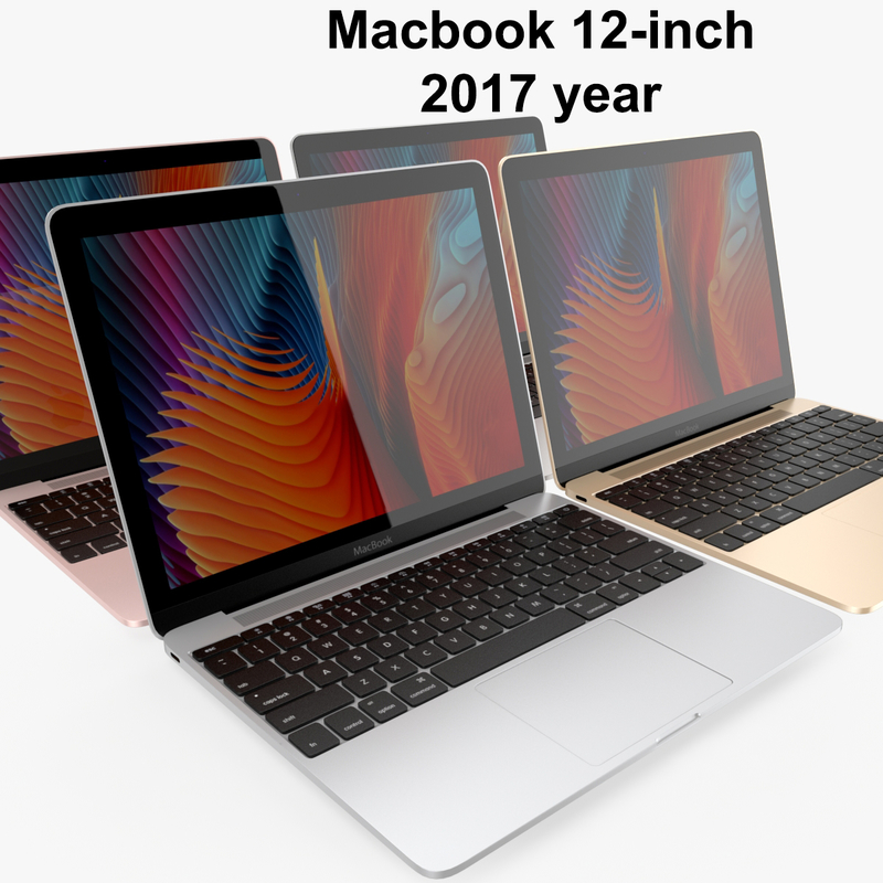 3D new macbook 12-inch year - TurboSquid 1179450
