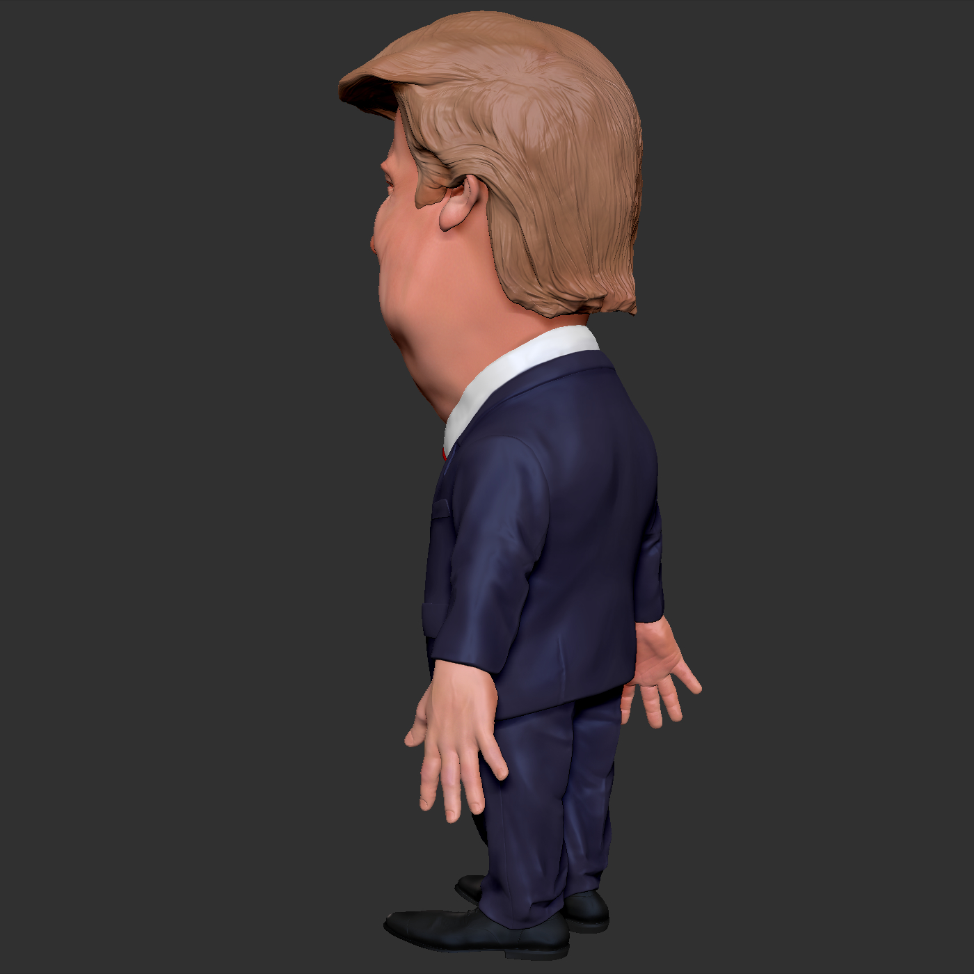 3D donald trump cartoon figure - TurboSquid 1179782