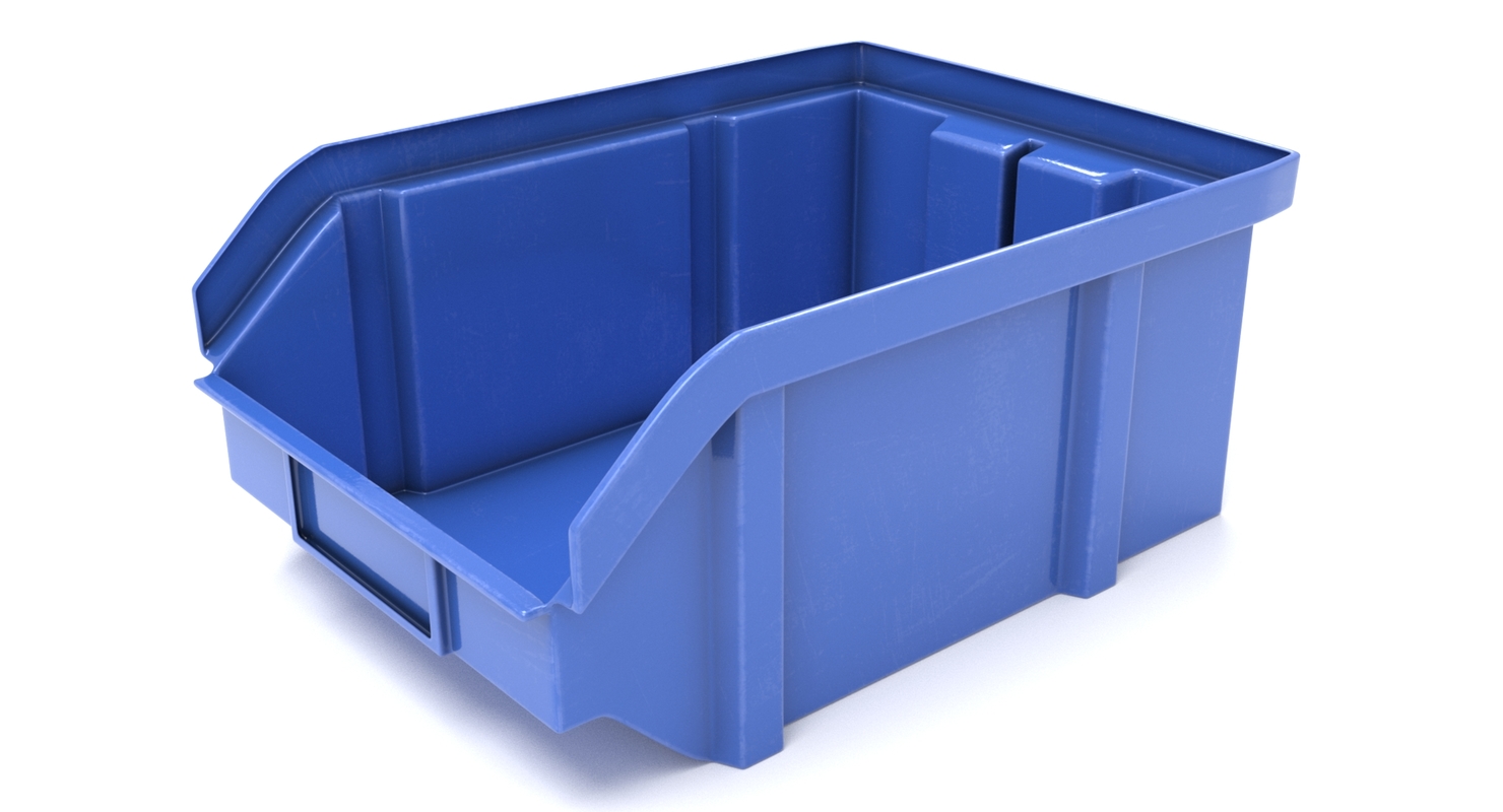 3D plastic storage bin - TurboSquid 1179790
