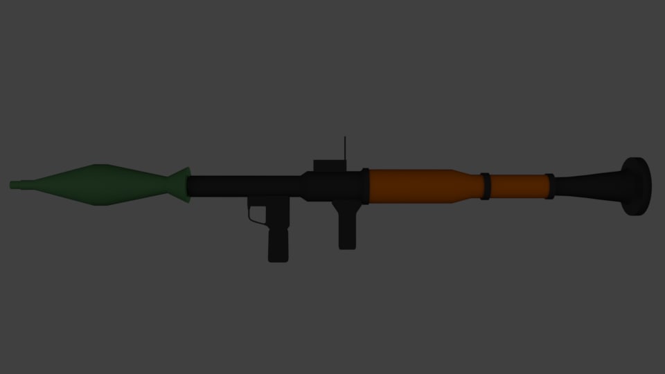Rpg-7 launcher missile 3D model - TurboSquid 1179829