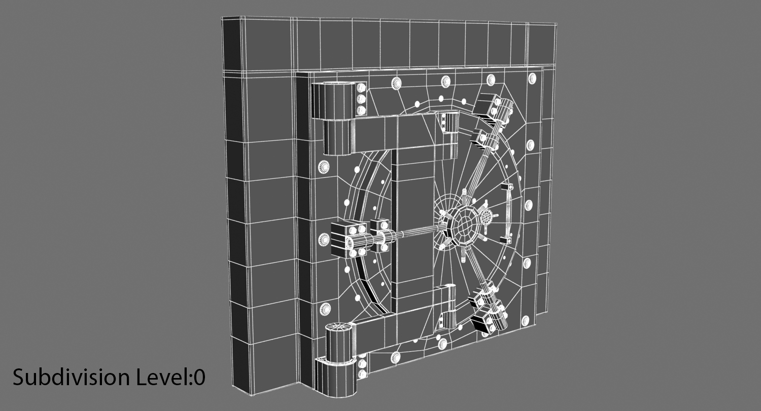 Safe door 3D model - TurboSquid 1179878