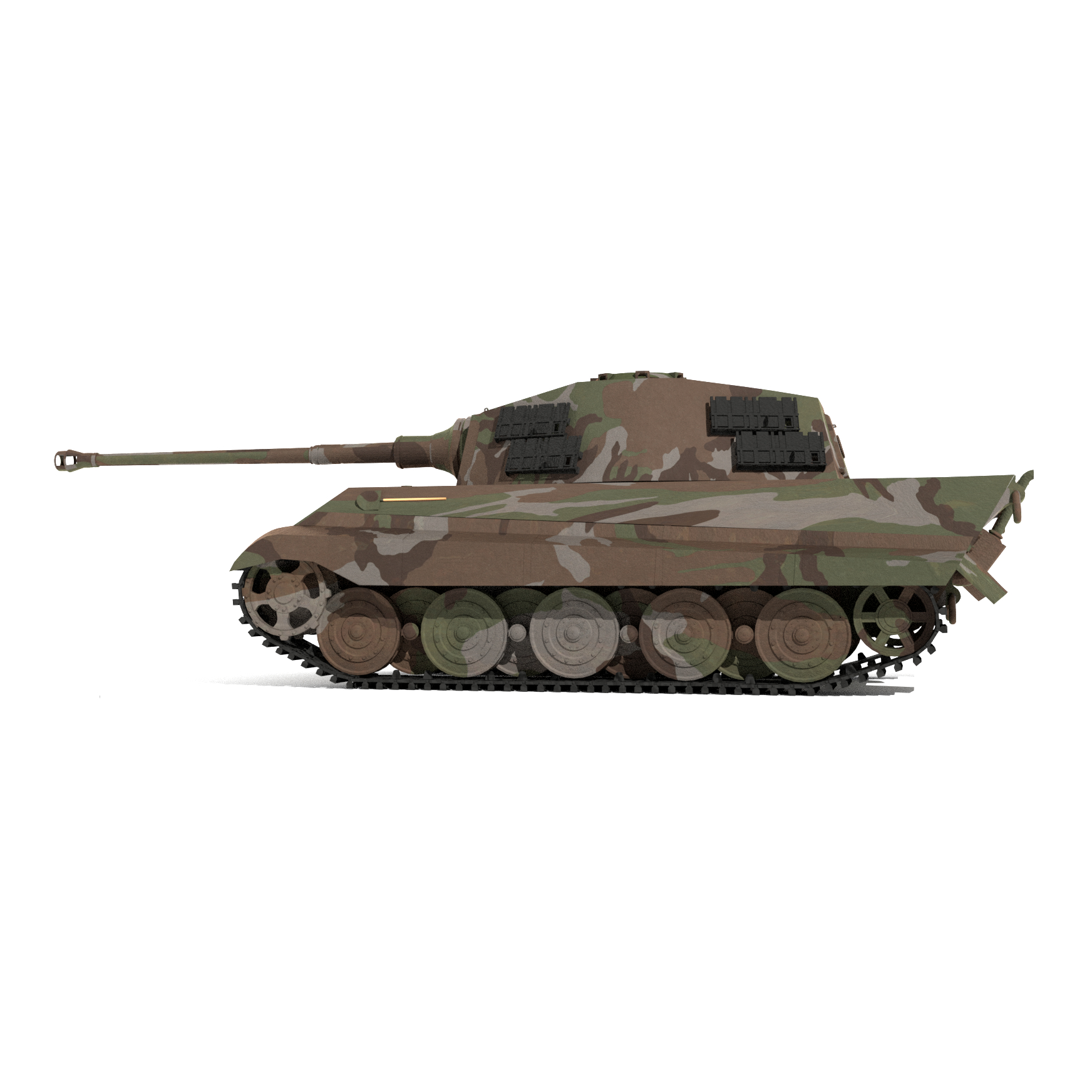 3D tiger 2 tank model - TurboSquid 1180258