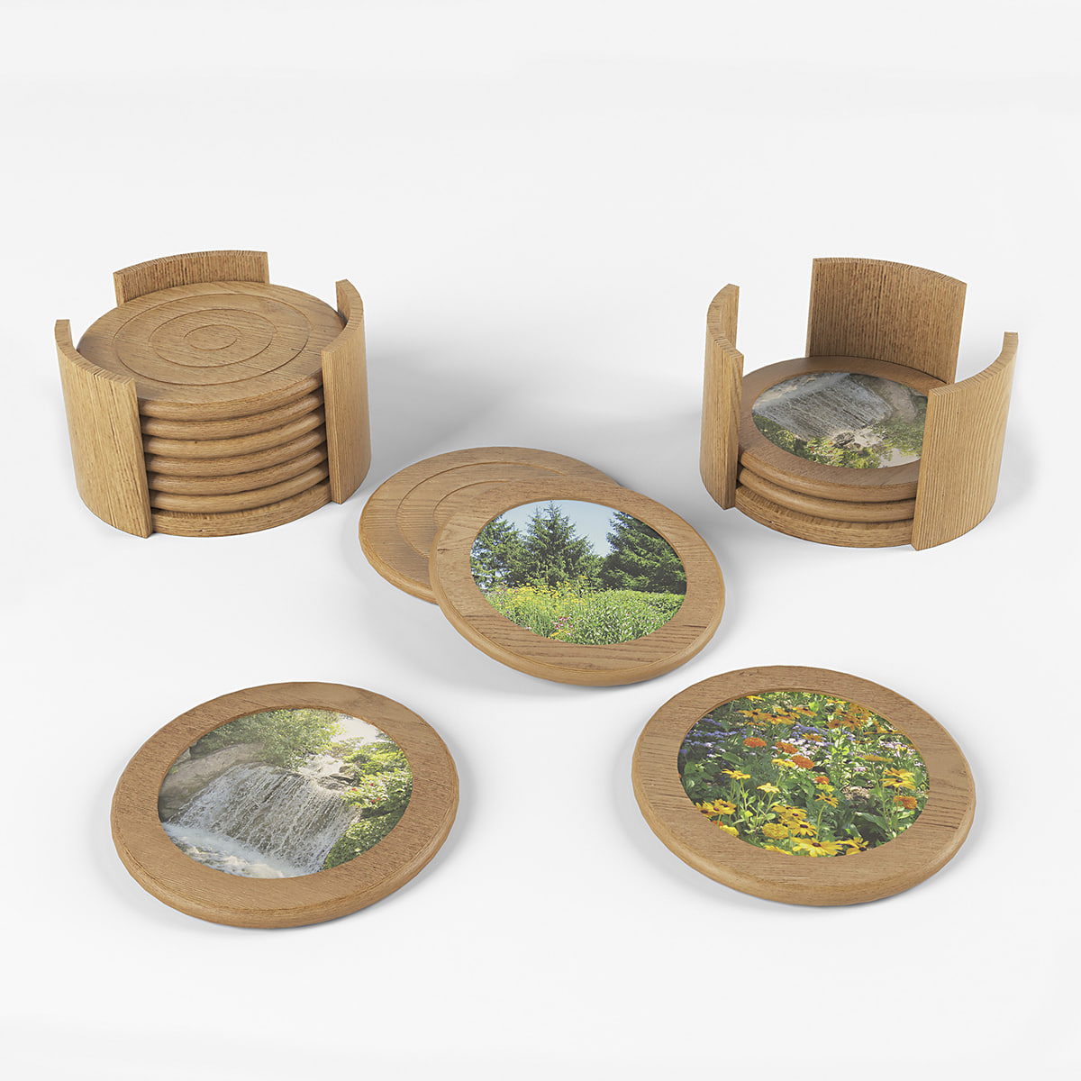 3D wood coaster - TurboSquid 1180273