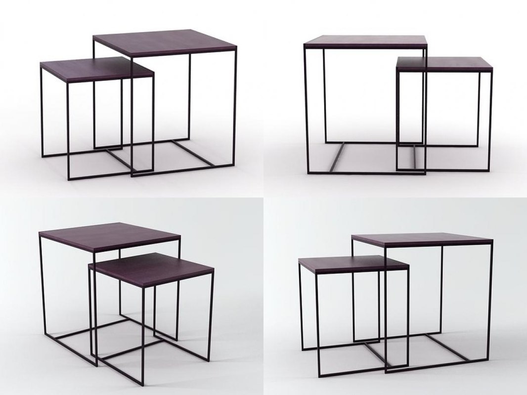 Cube tables model - TurboSquid 1180596
