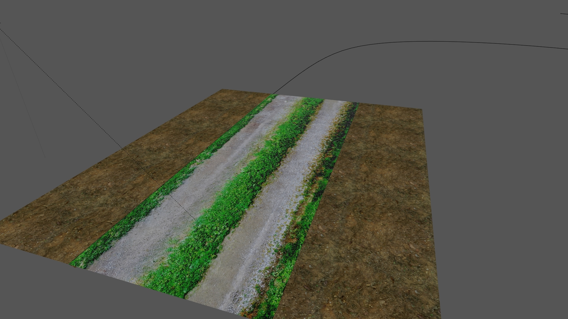3D gravel driveway tileable road model - TurboSquid 1180626