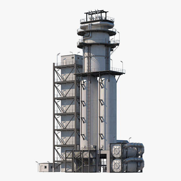 3D refinery module - TurboSquid 1180689