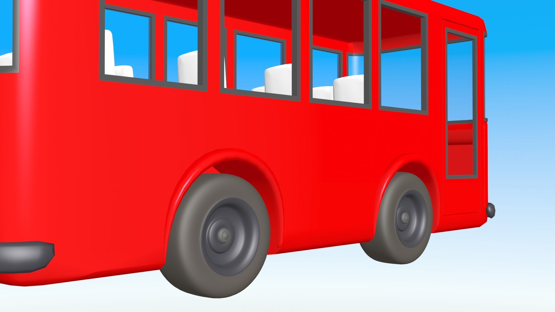 3D model cartoon bus - TurboSquid 1180832