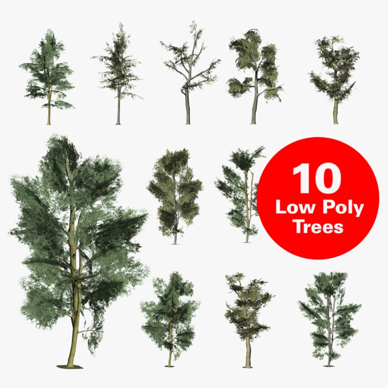 3D trees unity package - TurboSquid 1181690