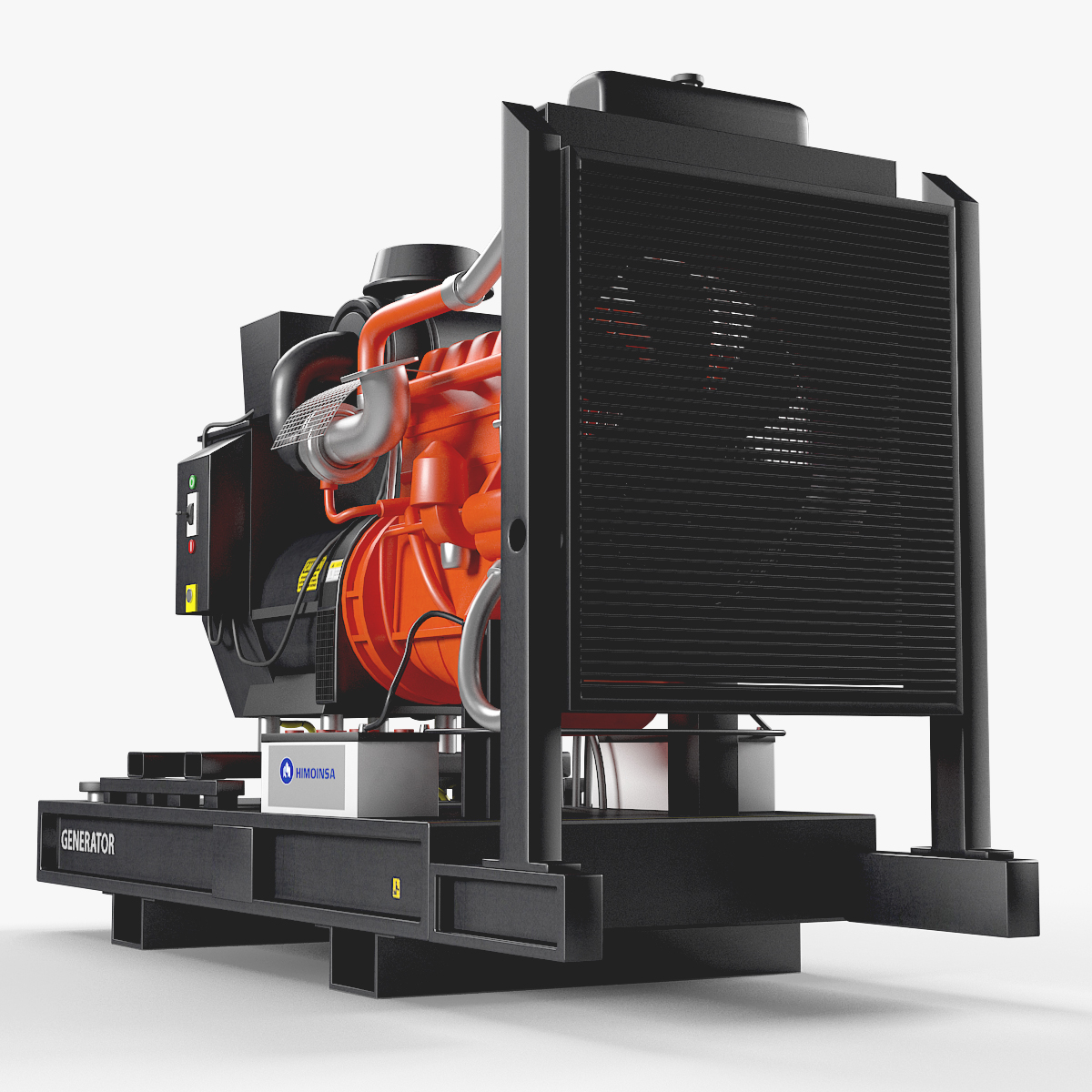 3D diesel generator - TurboSquid 1182058