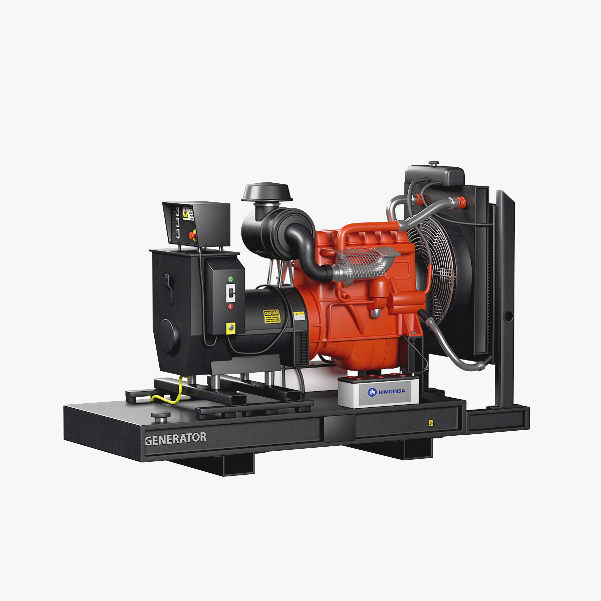 3D diesel generator - TurboSquid 1182058
