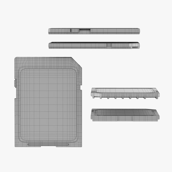 Secure digital sd-card 3D model - TurboSquid 1182108