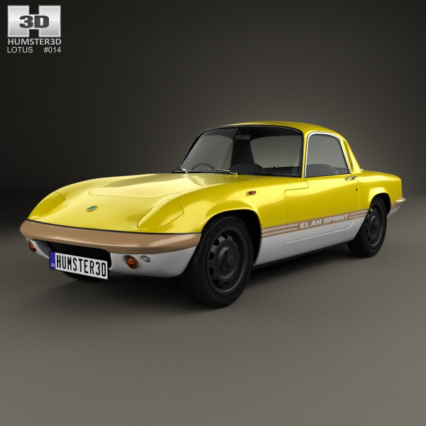 modelo 3d Lotus Elan Sprint Coupé de cabeza fija 1971 - TurboSquid 1182140