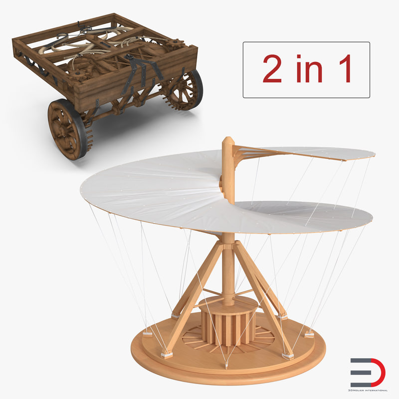 3D leonardo da vinci vehicles - TurboSquid 1182177