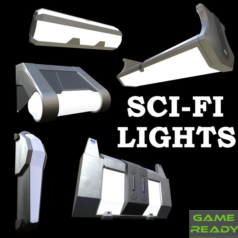 Sci fi lights model - TurboSquid 1182200