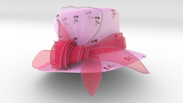 3d hat women model