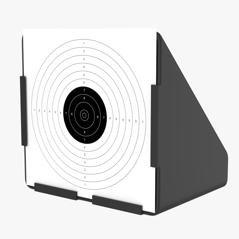 Target stand card 3D - TurboSquid 1182376