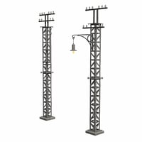 3d telegraph pole model