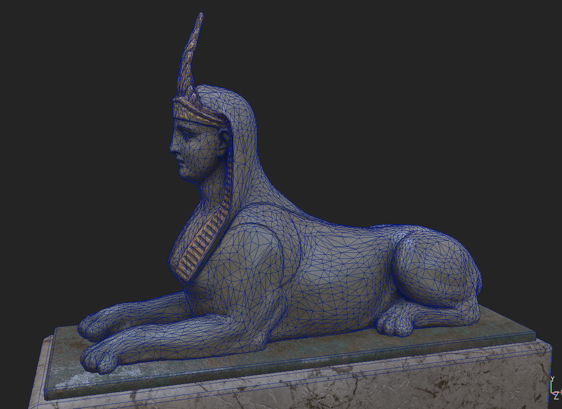 Sphinx sculpture 3D model - TurboSquid 1182530