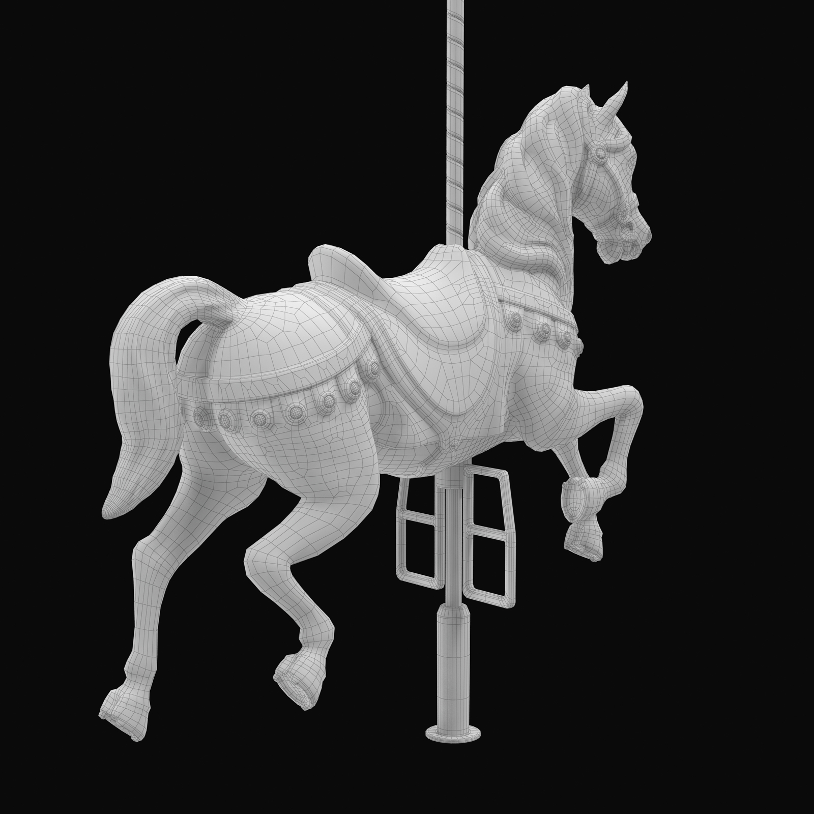 Carousel horse v9 3D model - TurboSquid 1182538