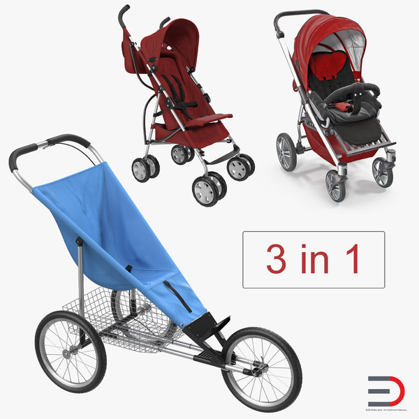 3d baby stroller v2
