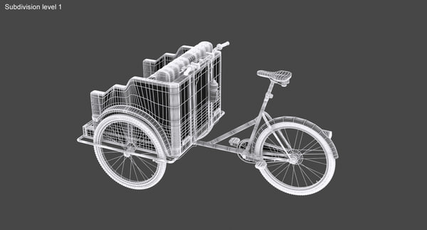 Green pedicab 3D model - TurboSquid 1182808