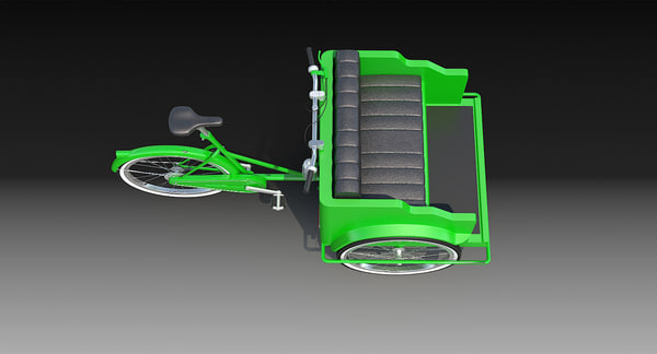 Green pedicab 3D model - TurboSquid 1182808