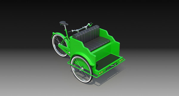 Green pedicab 3D model - TurboSquid 1182808