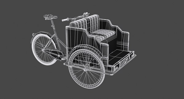 Green pedicab 3D model - TurboSquid 1182808