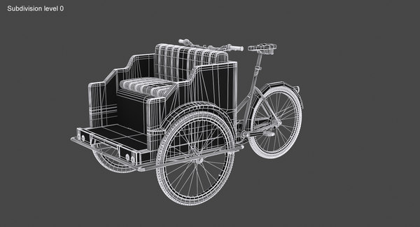 Green pedicab 3D model - TurboSquid 1182808