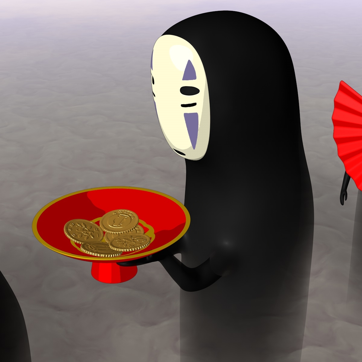 Kaonashi faceless spirit 3D - TurboSquid 1182868