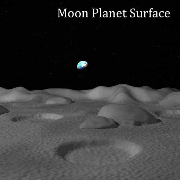 Moon surface 3D model - TurboSquid 1183305