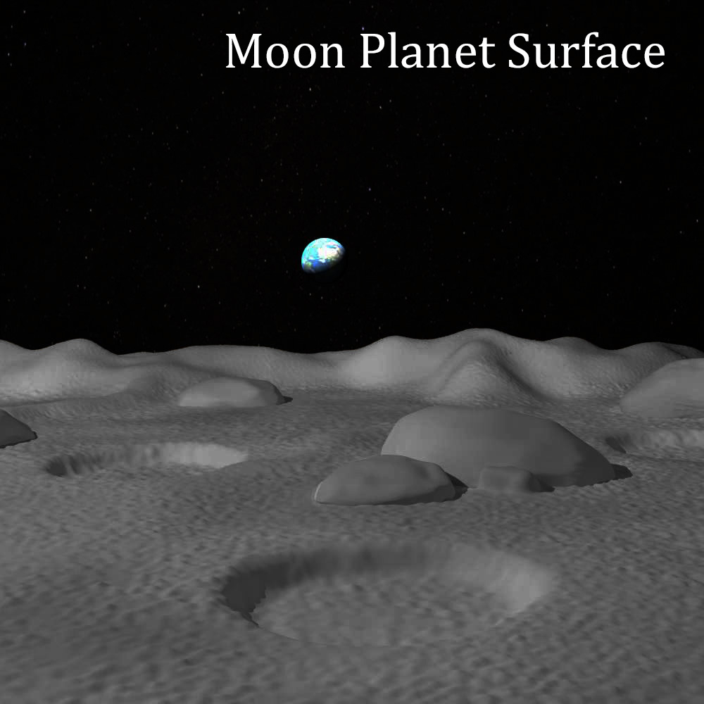 Moon surface 3D model - TurboSquid 1183305
