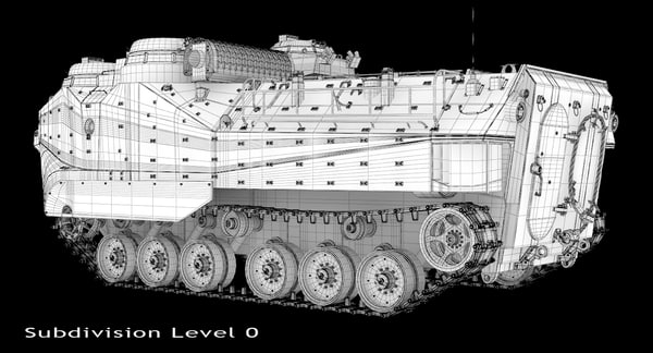Tracked wheeled usa military 3D model - TurboSquid 1183370