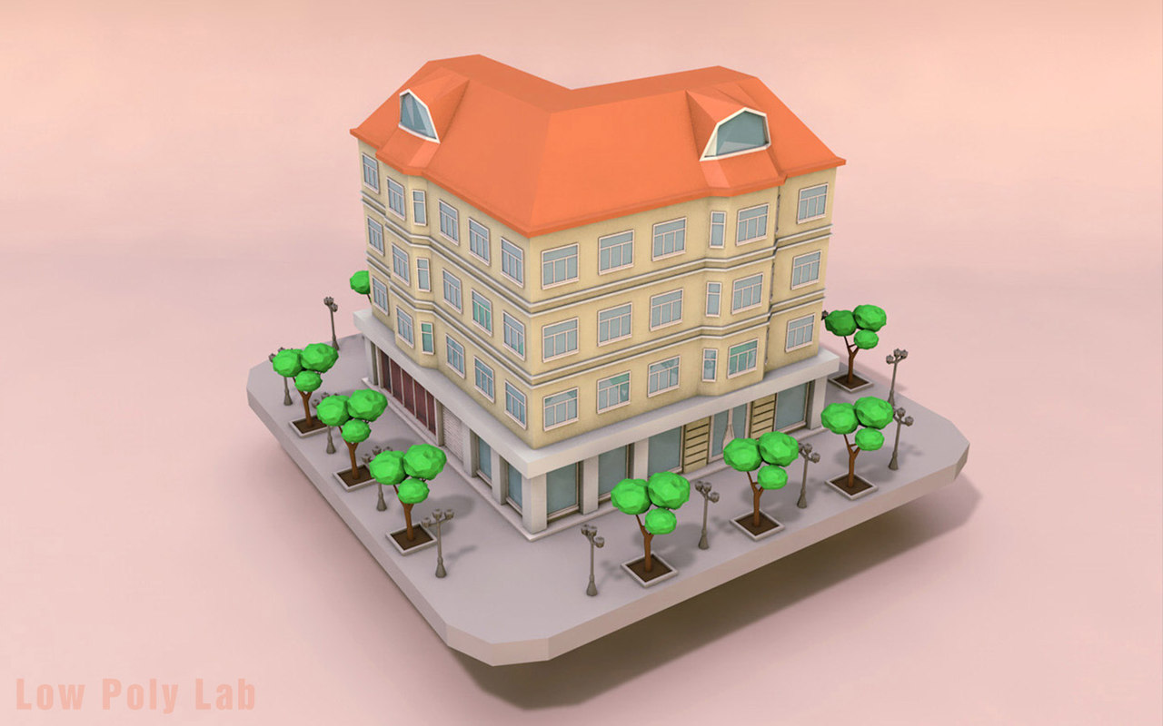 Free building cartoon city 3D model - TurboSquid 1183473