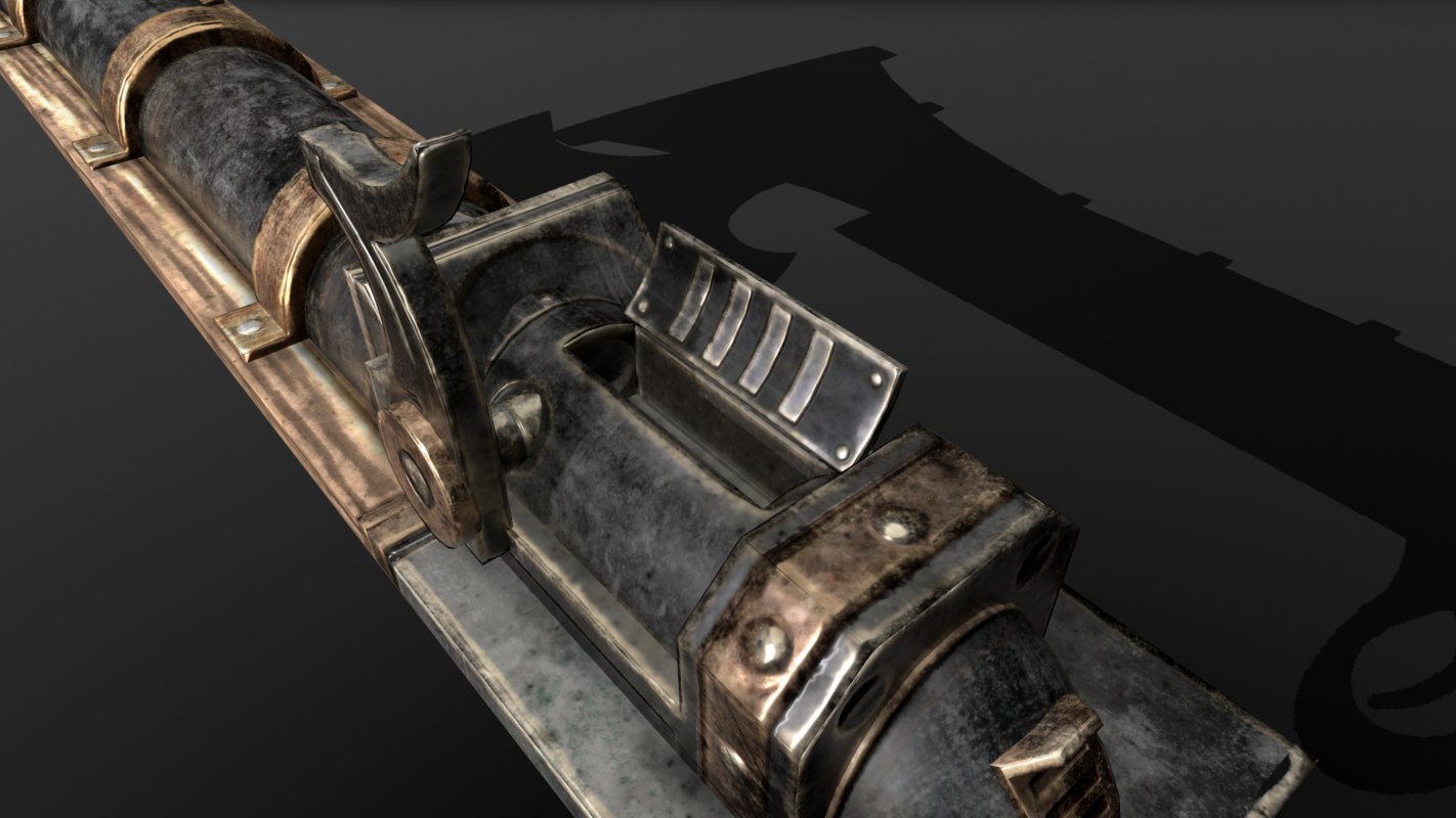 3D axe musket model - TurboSquid 1183911