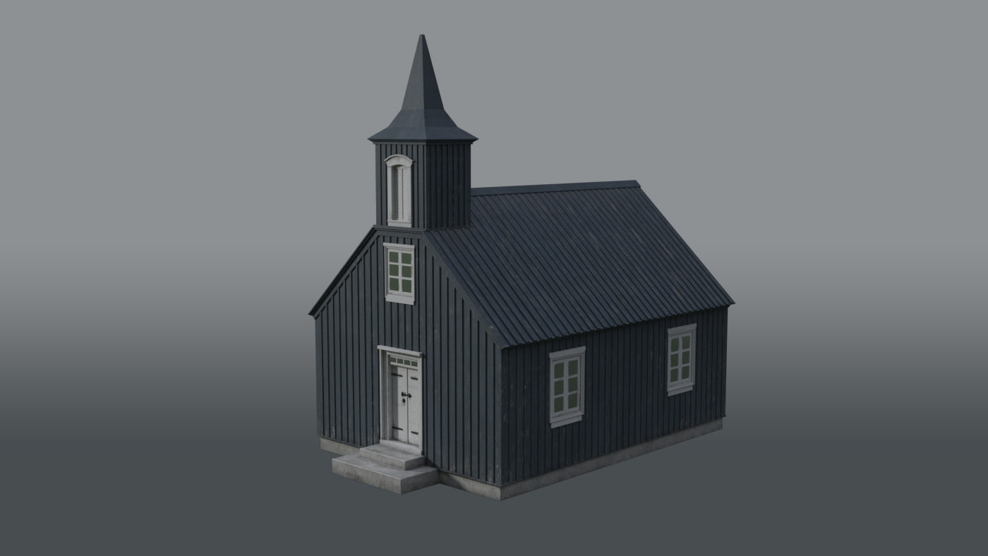 Church building 3D model - TurboSquid 1183937