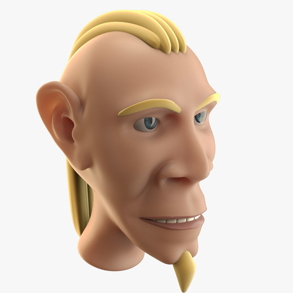 Cartoon man head model - TurboSquid 1184018
