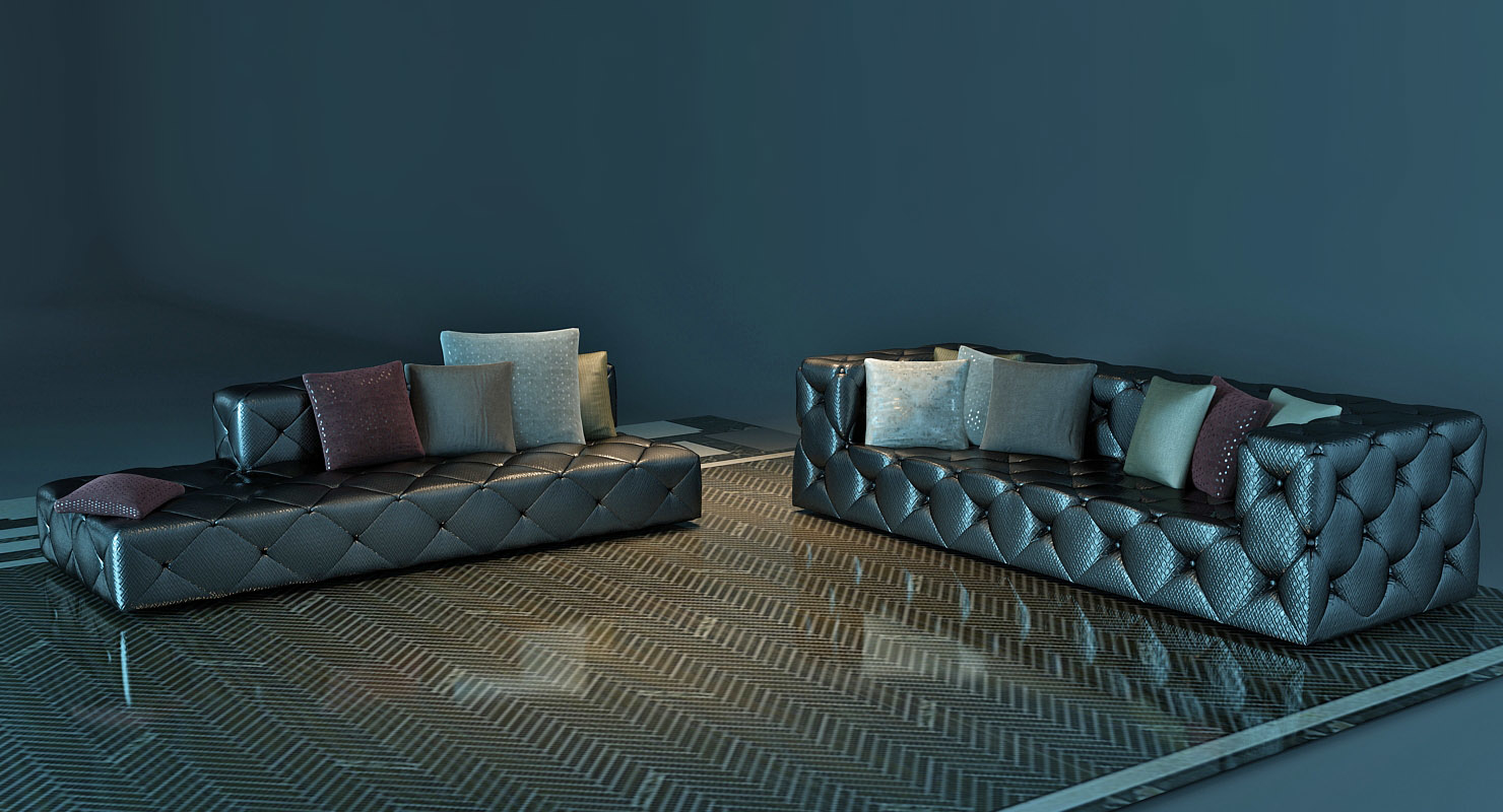 3D model capitone sofa - TurboSquid 1184030