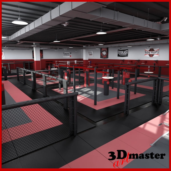 Mma training centre 3D model - TurboSquid 1184224