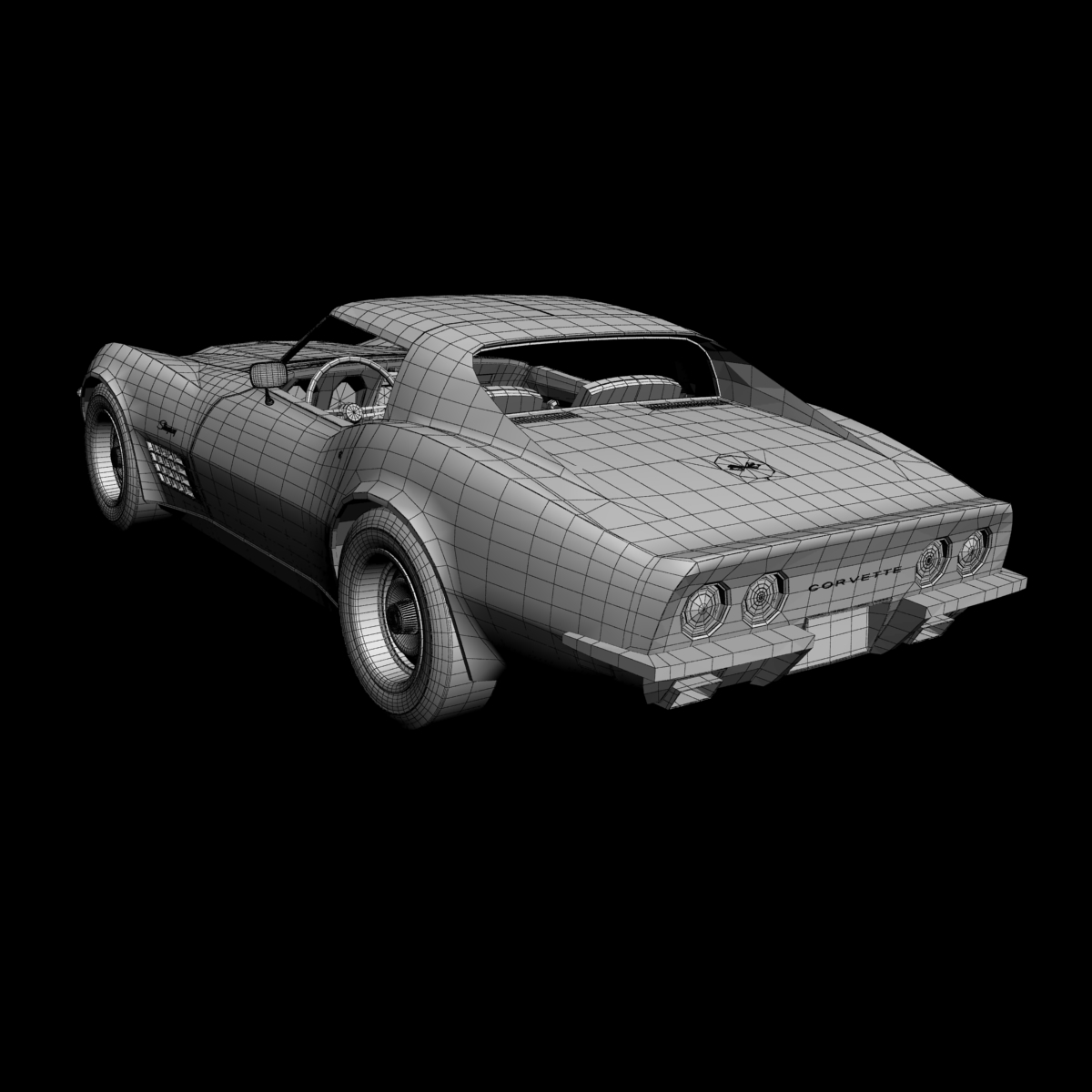 1970 chevrolet corvette c3 3D model - TurboSquid 1184368