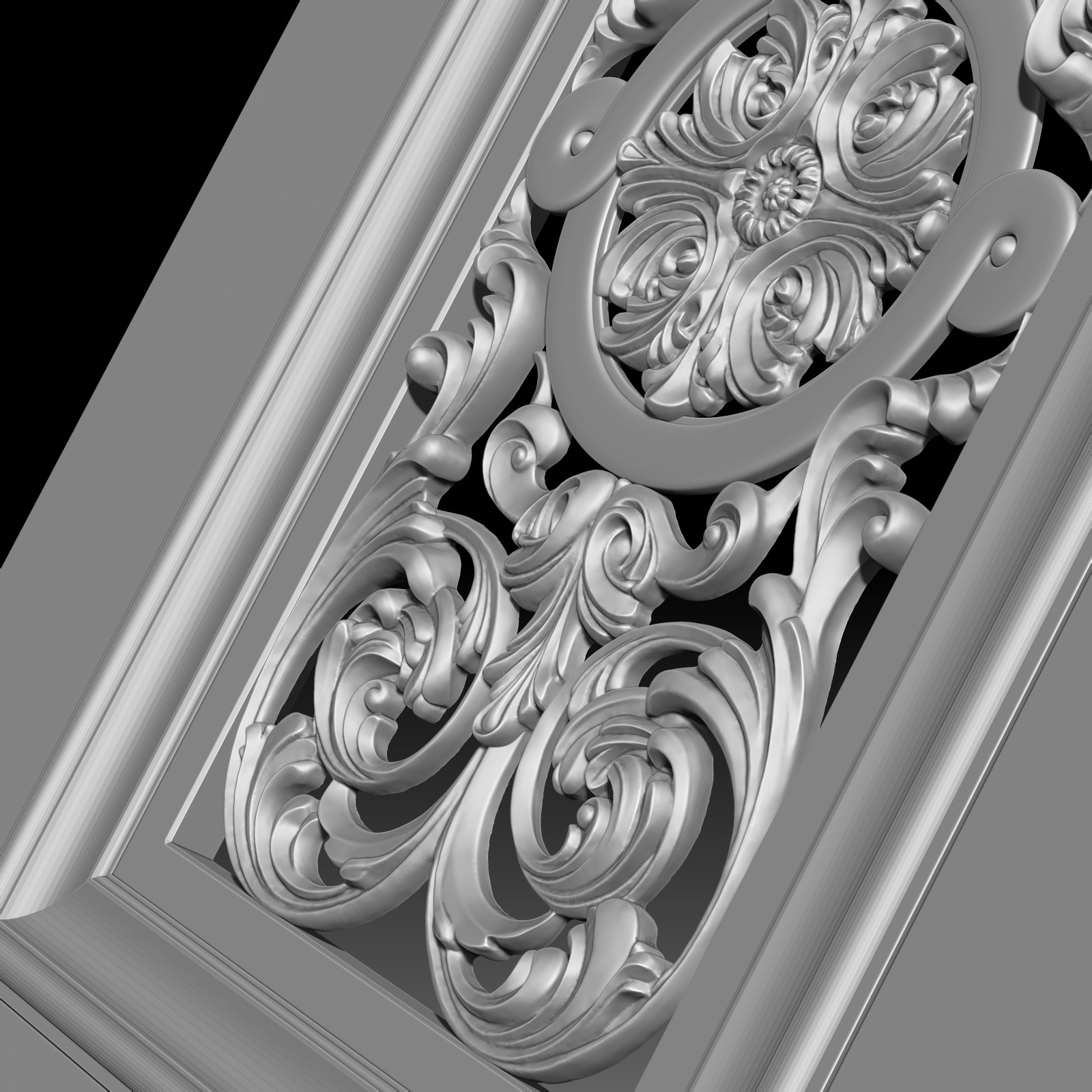 Carved facade cnc machines model - TurboSquid 1184783