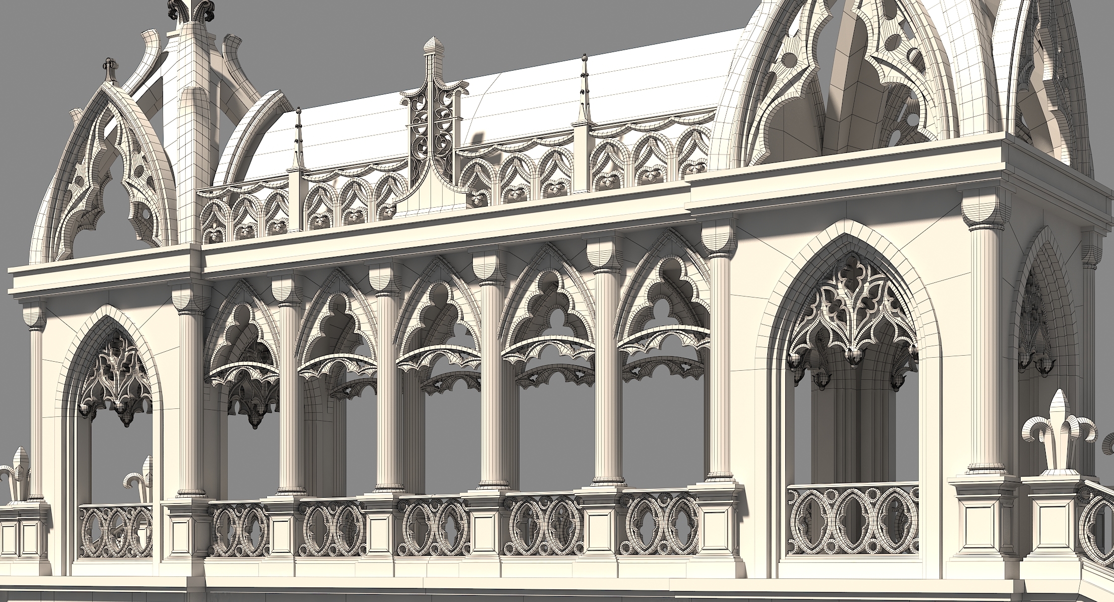 Gothic bridge 3D model - TurboSquid 1185373