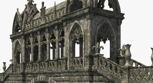 Gothic bridge 3D model - TurboSquid 1185373