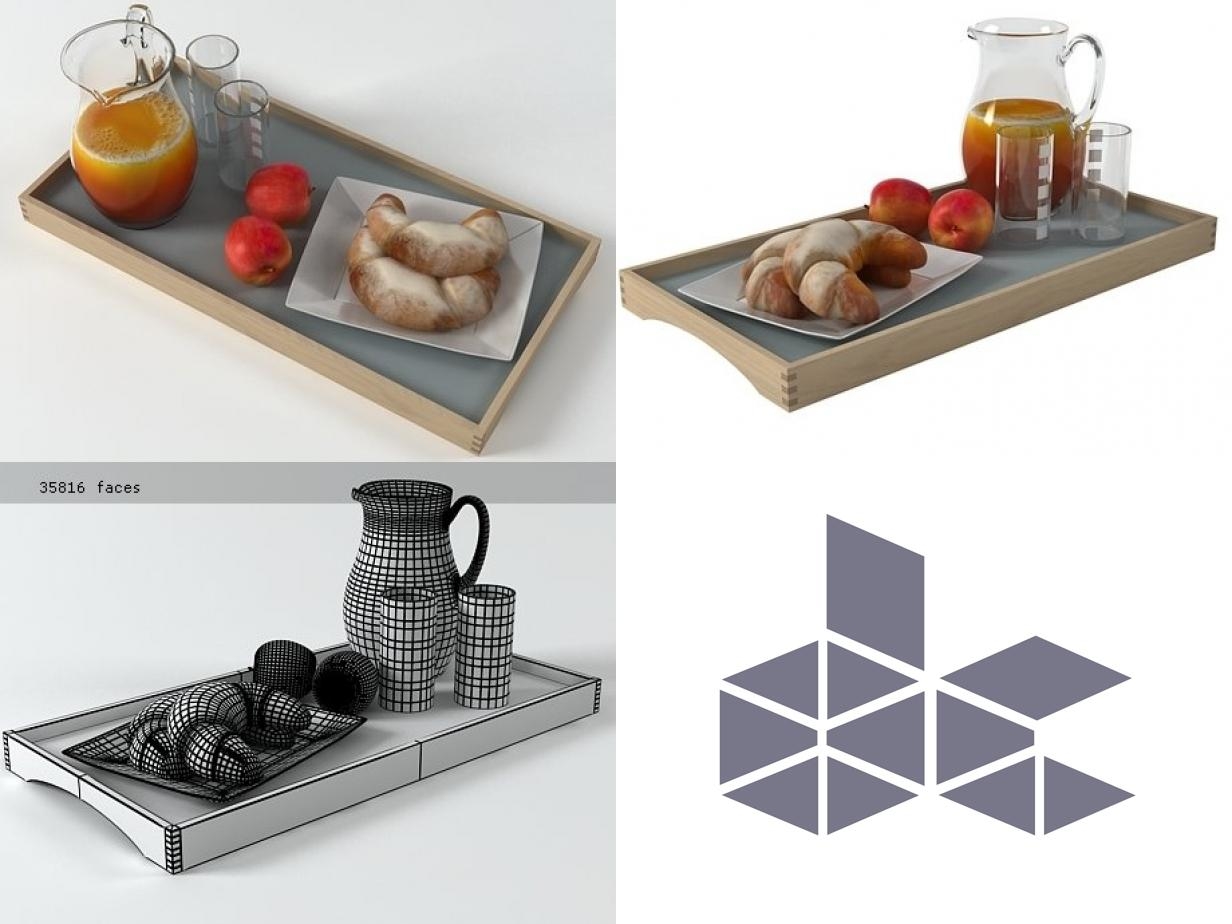 Free 3D model breakfast set - TurboSquid 1185802