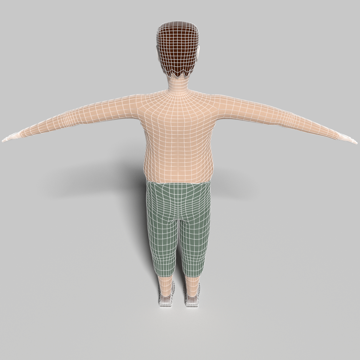 3D man fat human model - TurboSquid 1185948
