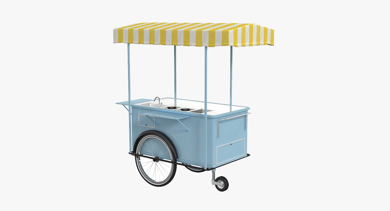 3D street food cart model - TurboSquid 1186411