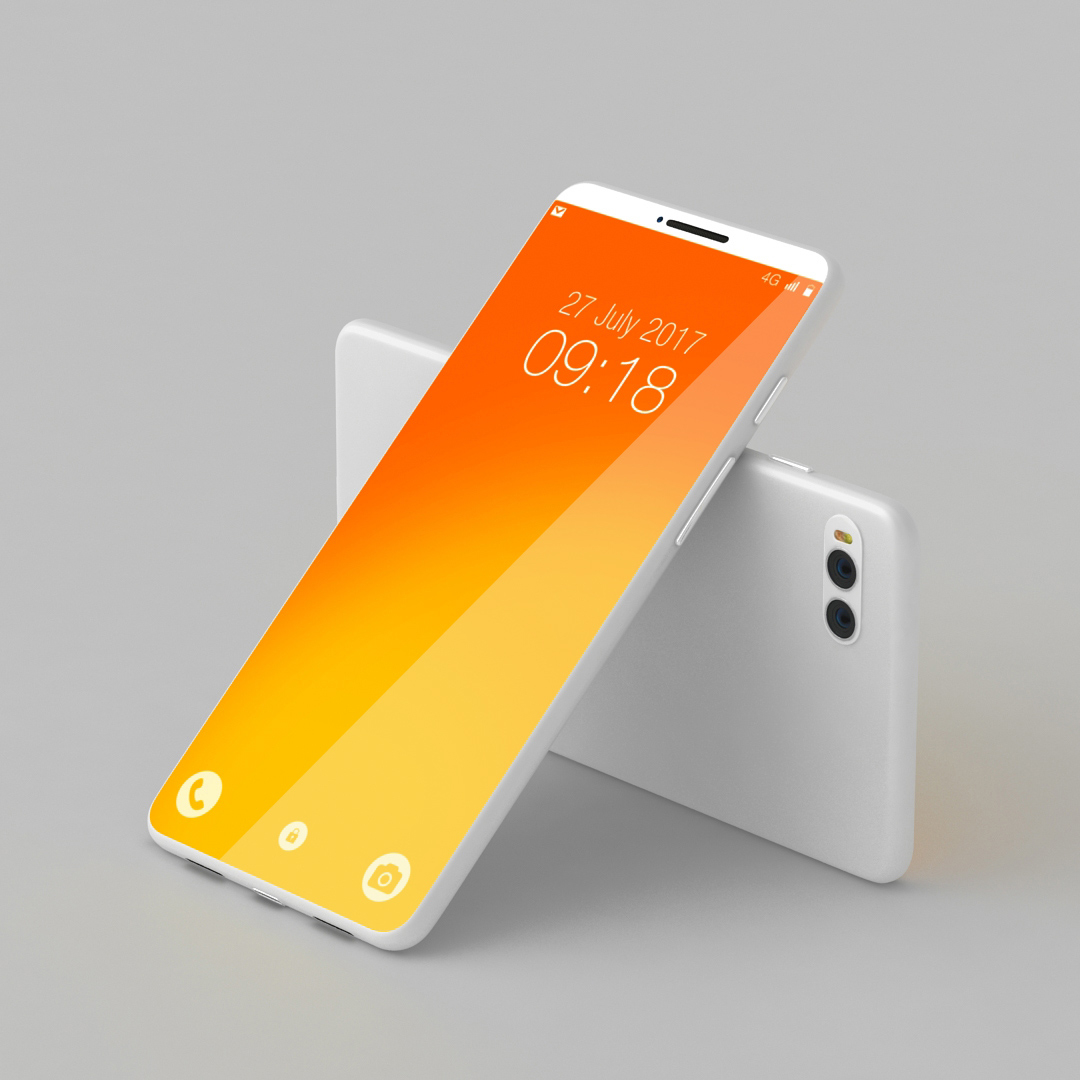 Original generic bezel phone 3D model - TurboSquid 1186624