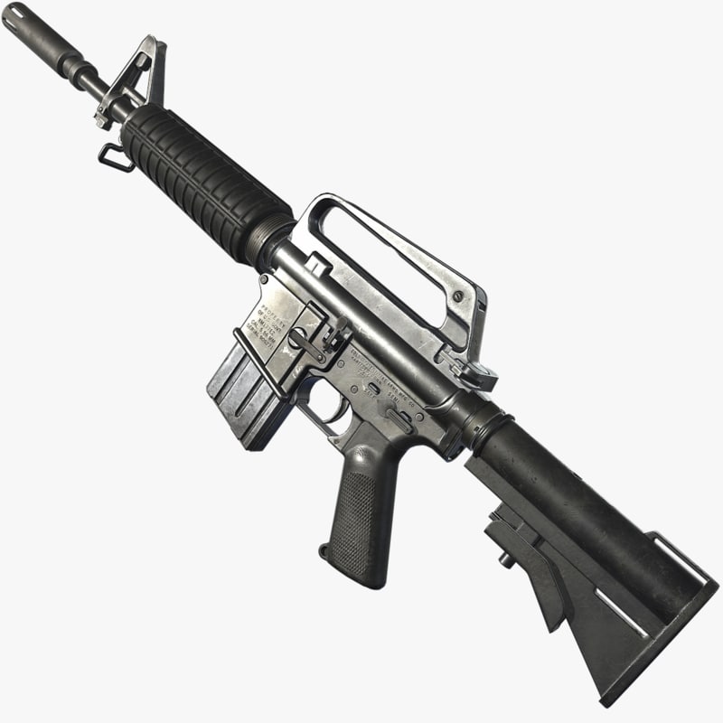 Xm177 firearm weapon 3D - TurboSquid 1186962